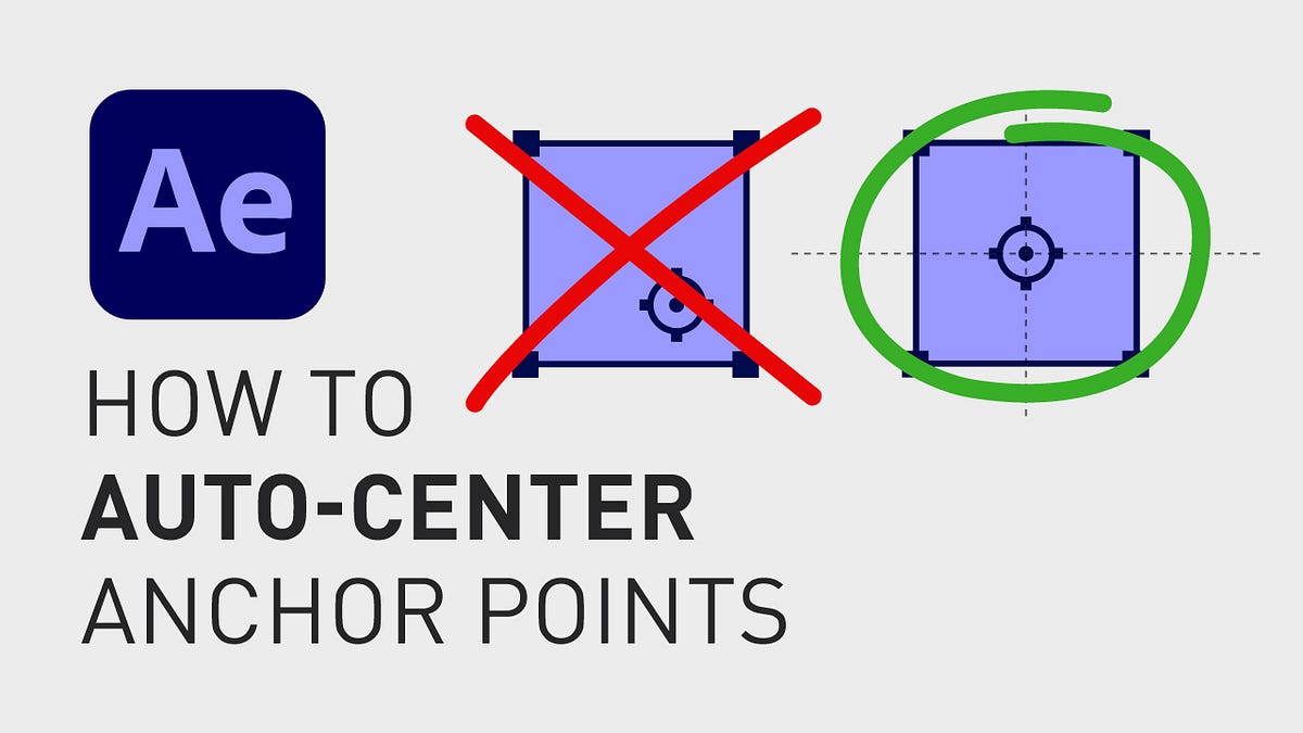 How to automatically center anchor points in new shape layers | by ...