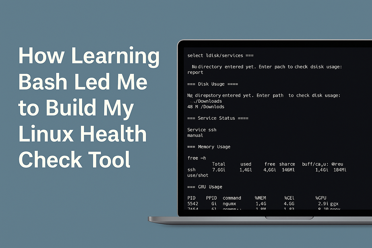 Menu — Based System Health Check for a Linux System. | by Prayag Pramod Pomaje | Jun, 2025 | Medium