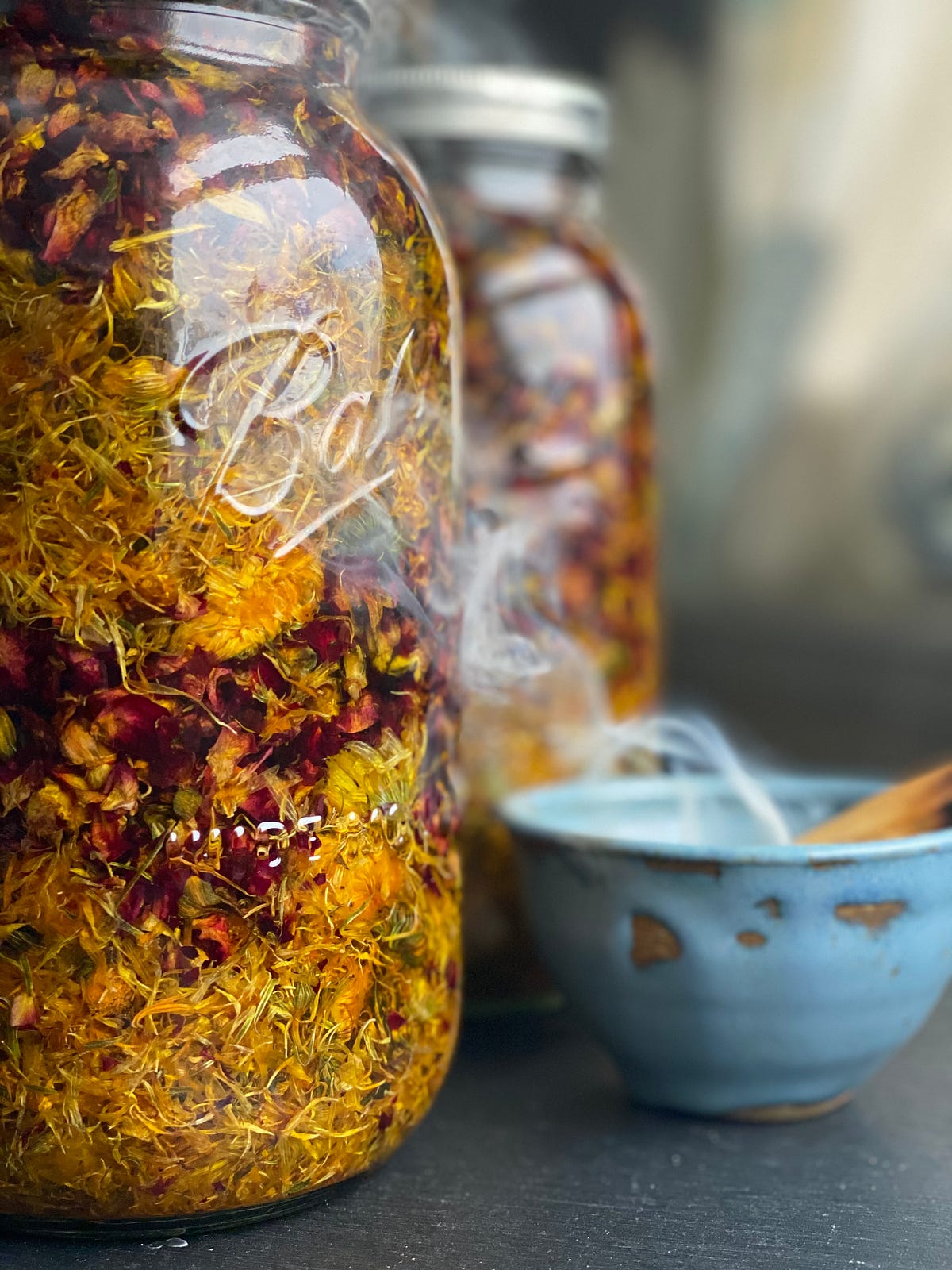 Calendula & Rose Infusion. Calendula, the golden healer, a solace… | by ...