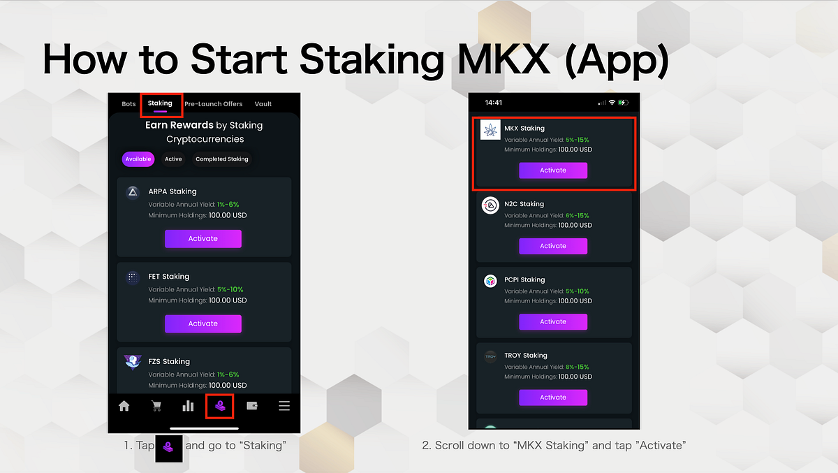 How to Start Staking MKX with 5–15% APY🔥🔥 | by MedikhanaX | Medium
