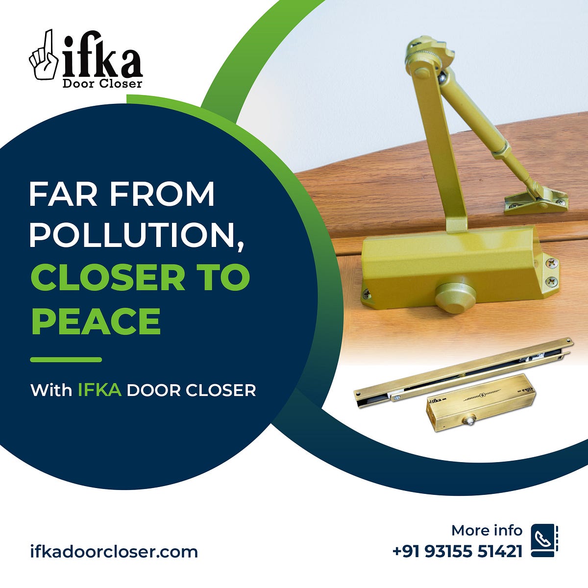 IFKA hydraulic door closer - IFKA Door Closer - Medium