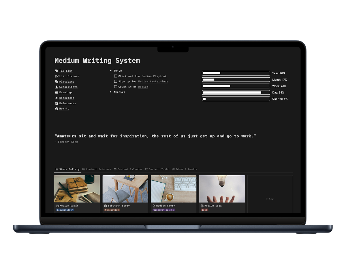 Taking Your Medium Writing to the Next Level with Notion | by Burk ...