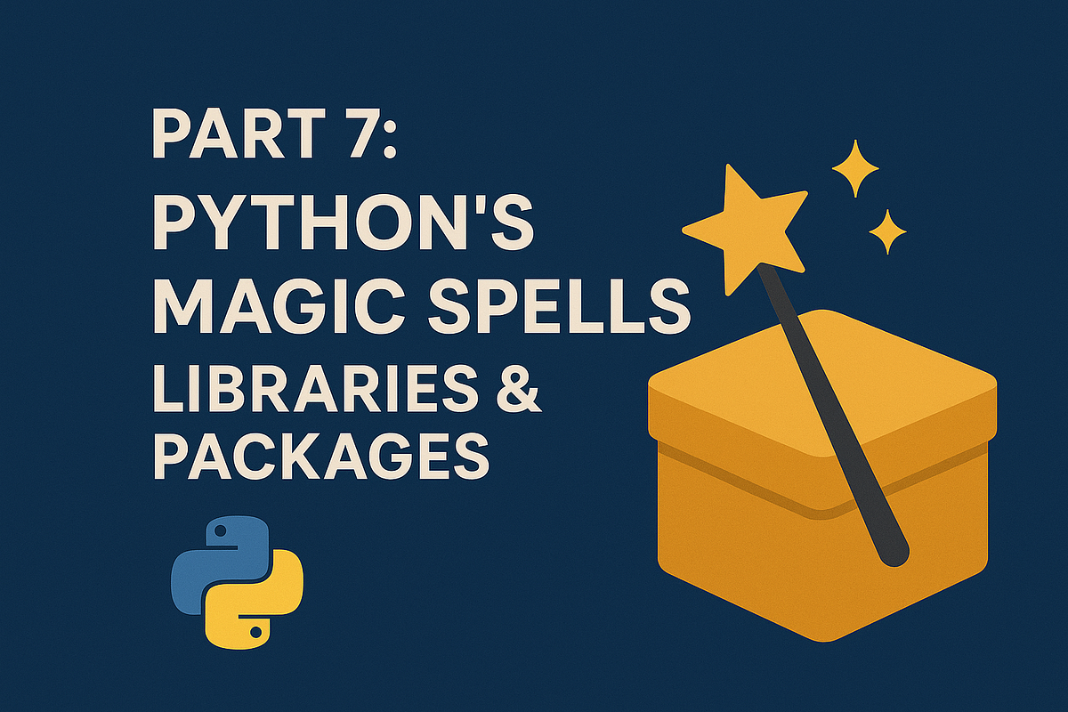 Part 7: Python’s Magic Spells—Libraries & Packages | by Anirud | Sep, 2025 | Medium