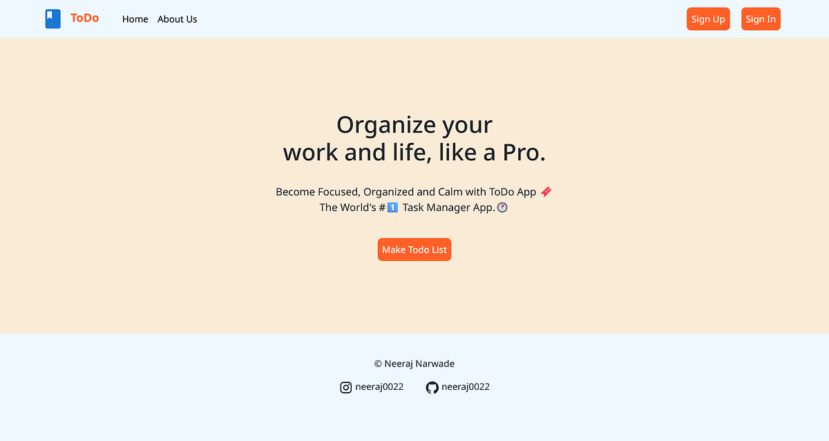 🔖ToDo List WebApp using MERN Stack | by Neeraj Narwade | Medium