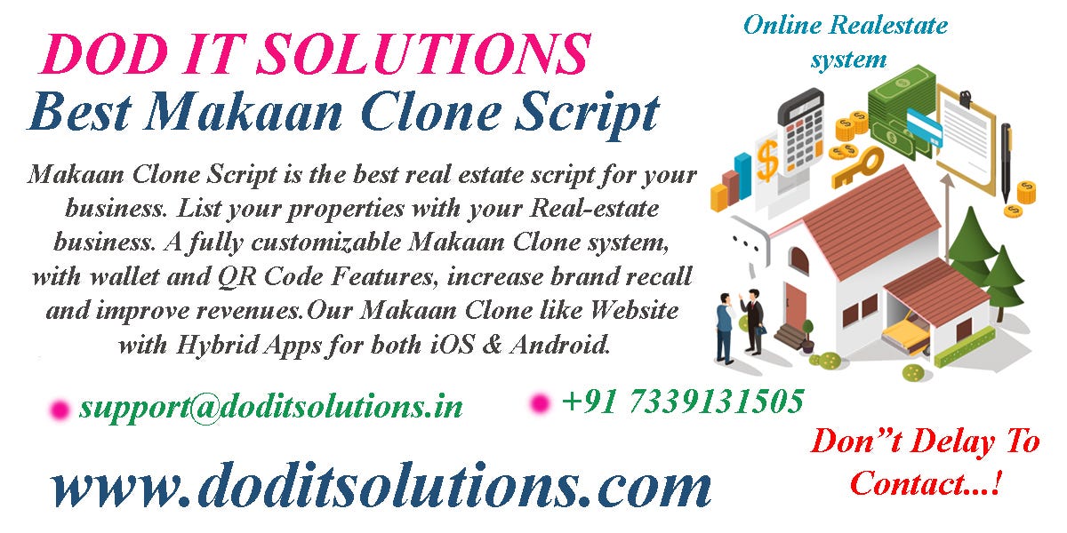 Best Readymade Makaan Clone System — DOD IT SOLUTIONS | by DODITSolutions scriptstore | Medium