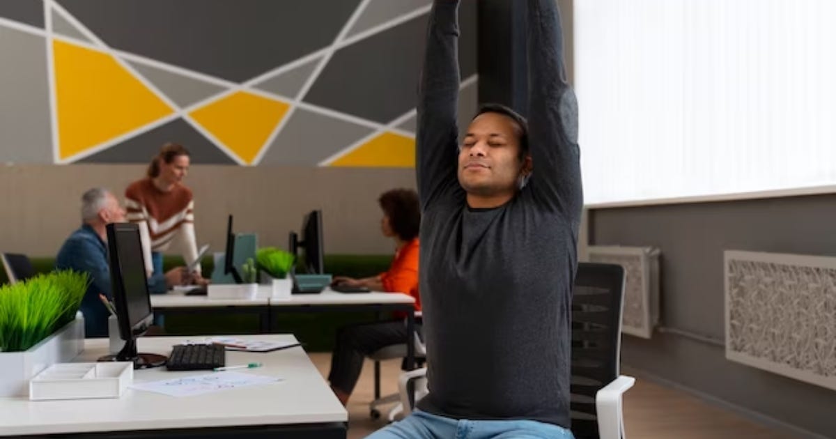 5 Simple Stretches to Relieve Back Pain at Work | Say Goodbye to Back ...