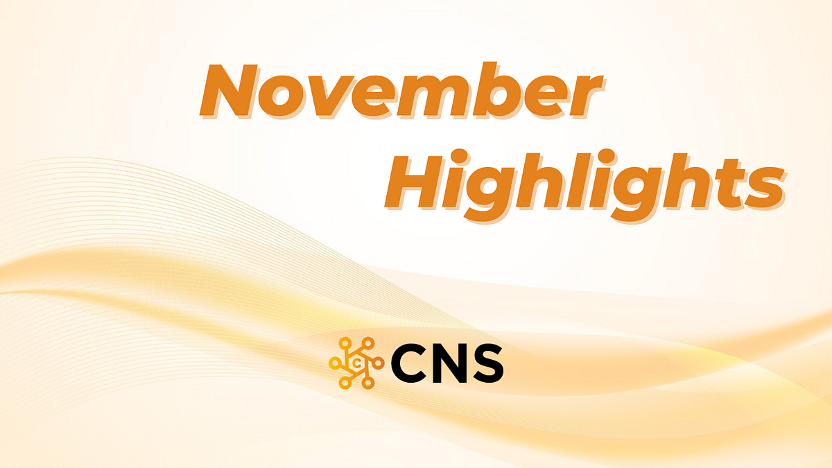 CNS November Highlights. The month of November was a momentous… | by ...