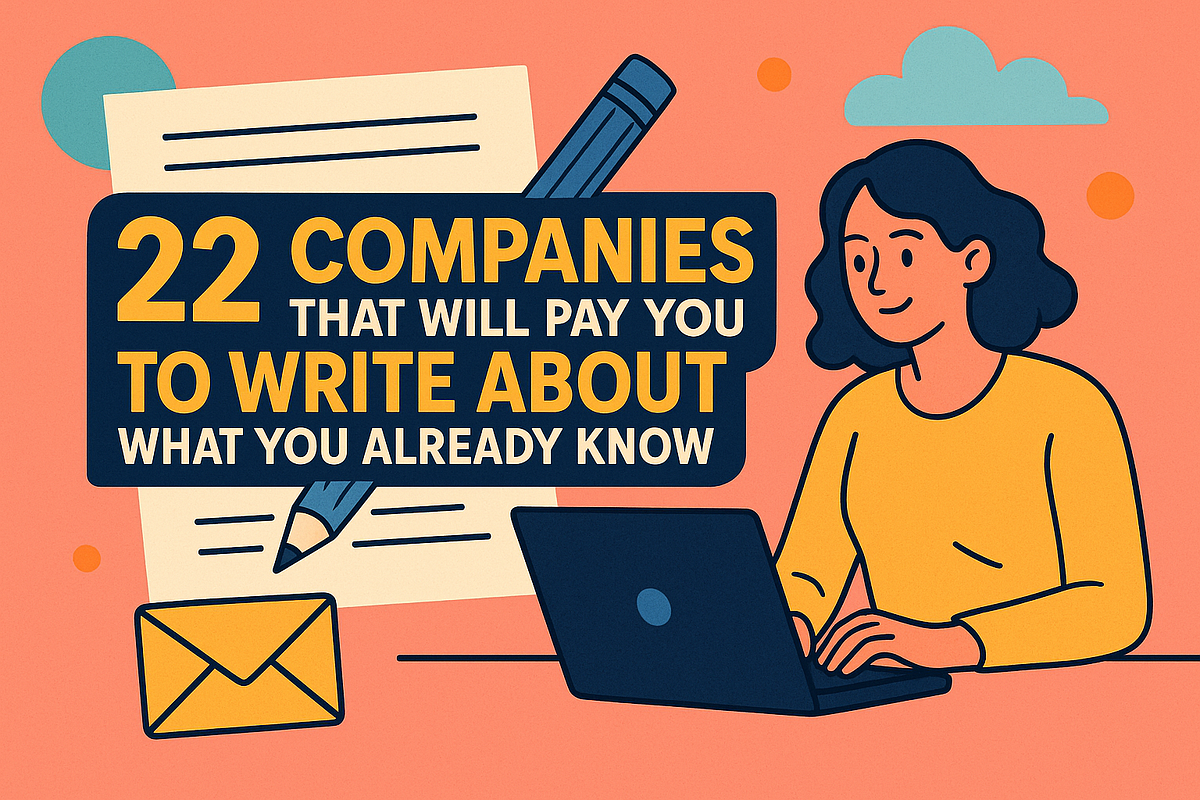 22 Companies That Will Pay You to Write About What You Already Know ...