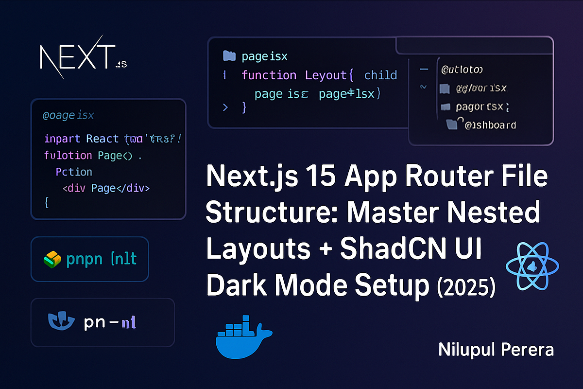 Next.js 15 App Router File Structure: Master Nested Layouts + ShadCN UI Dark Mode Setup (2025 ...