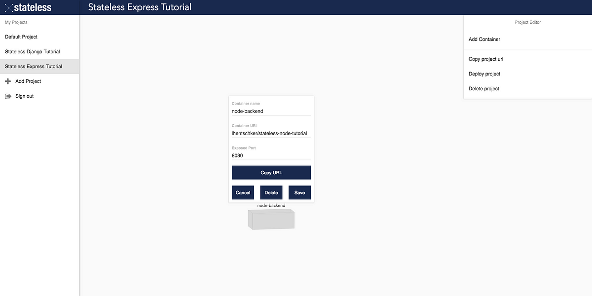 Deploying an Express App with Stateless | by Stateless Development Blog ... Deploying an Express App with Stateless | by Stateless Development Blog ...