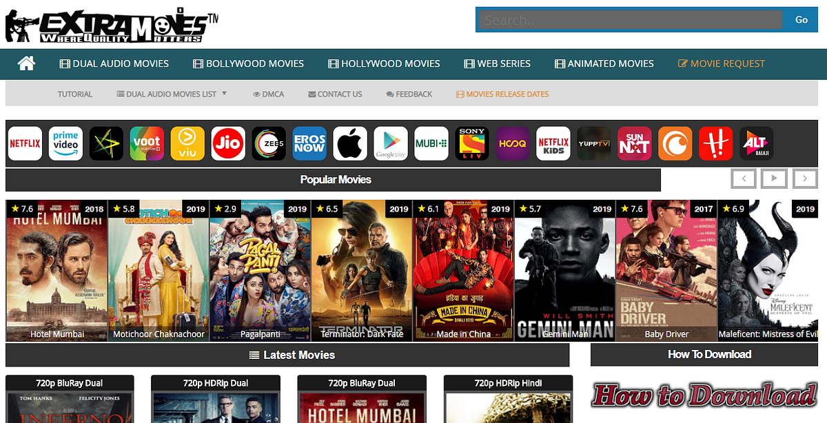 Extramovies 2020 — For 300MB Movies And Hollywood Dubbed Movies | by ...