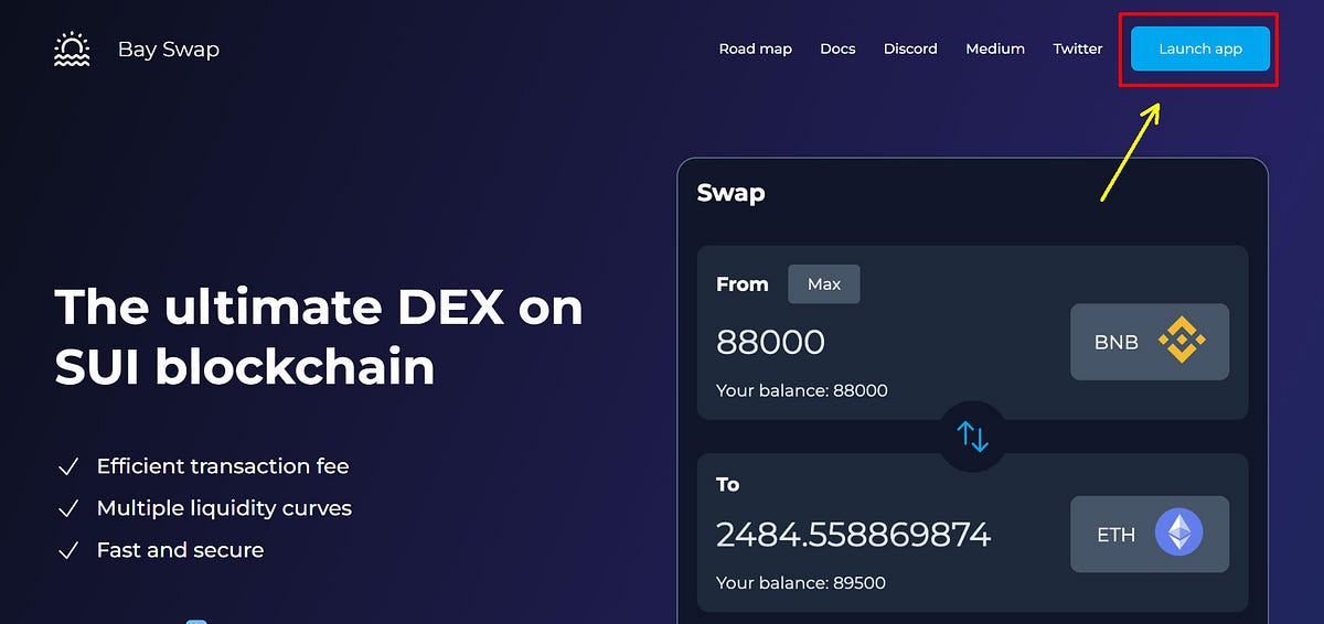 How to Swap on BaySwap. For start please go to the website of… | by Ali Dakhilzadeh | Medium