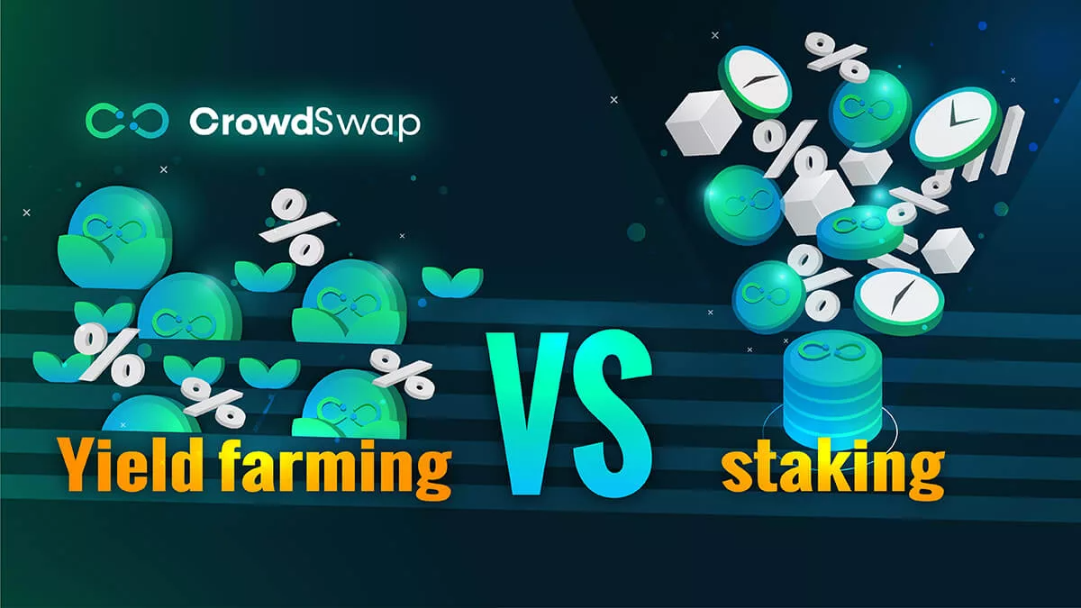 Yield Farming vs. Staking. In the world of decentralized finance… | by ...