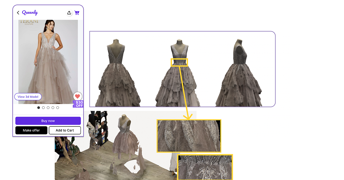 High Resolution 3D Models of Formal Dresses using LIDAR and Photogrammetry | by Claire | Queenly ...