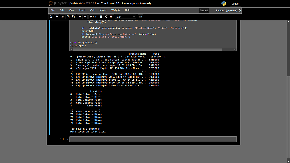 Tutorial on Scraping Product Data on Lazada using Selenium and BeautifulSoup | by zulfan | Medium