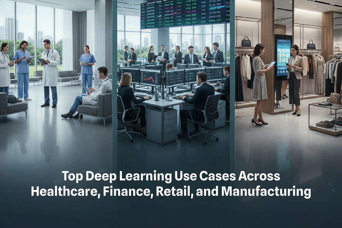 Top Deep Learning Use Cases Across Healthcare, Finance, Retail, and Manufacturing | by Webclues ...