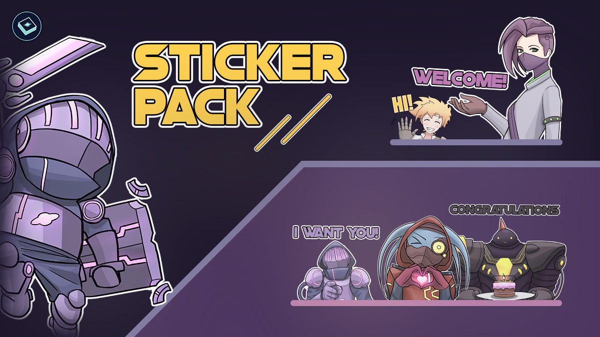 Sticker pack - Cosmic Exodus - Medium