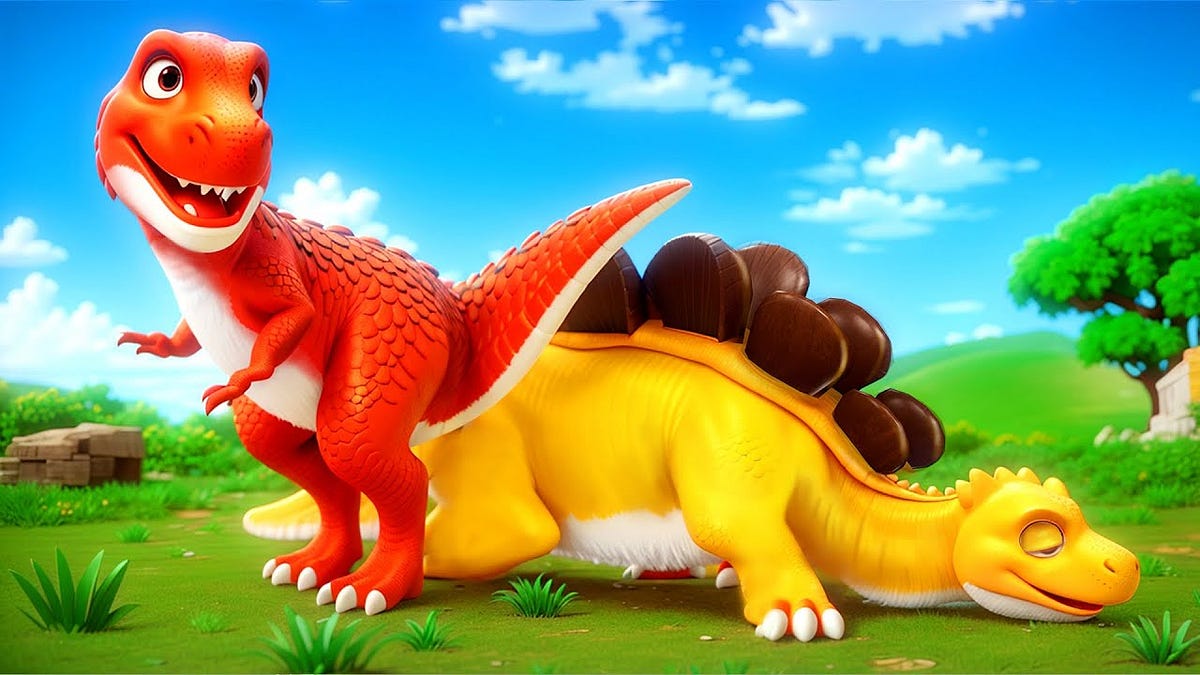 Crazy Dinos Itching & Scratching Fun Adventure | Trex Stego Funny ...