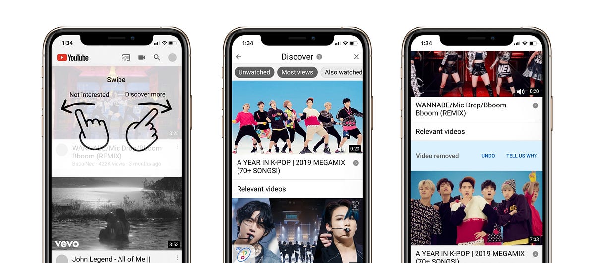 YouTube Concept: Discover More. Getting better YouTube video… | by Han ...