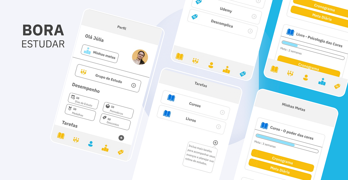 Bora Estudar. Como utilizei UX Design para auxiliar… | by Maíra Gouveia ...