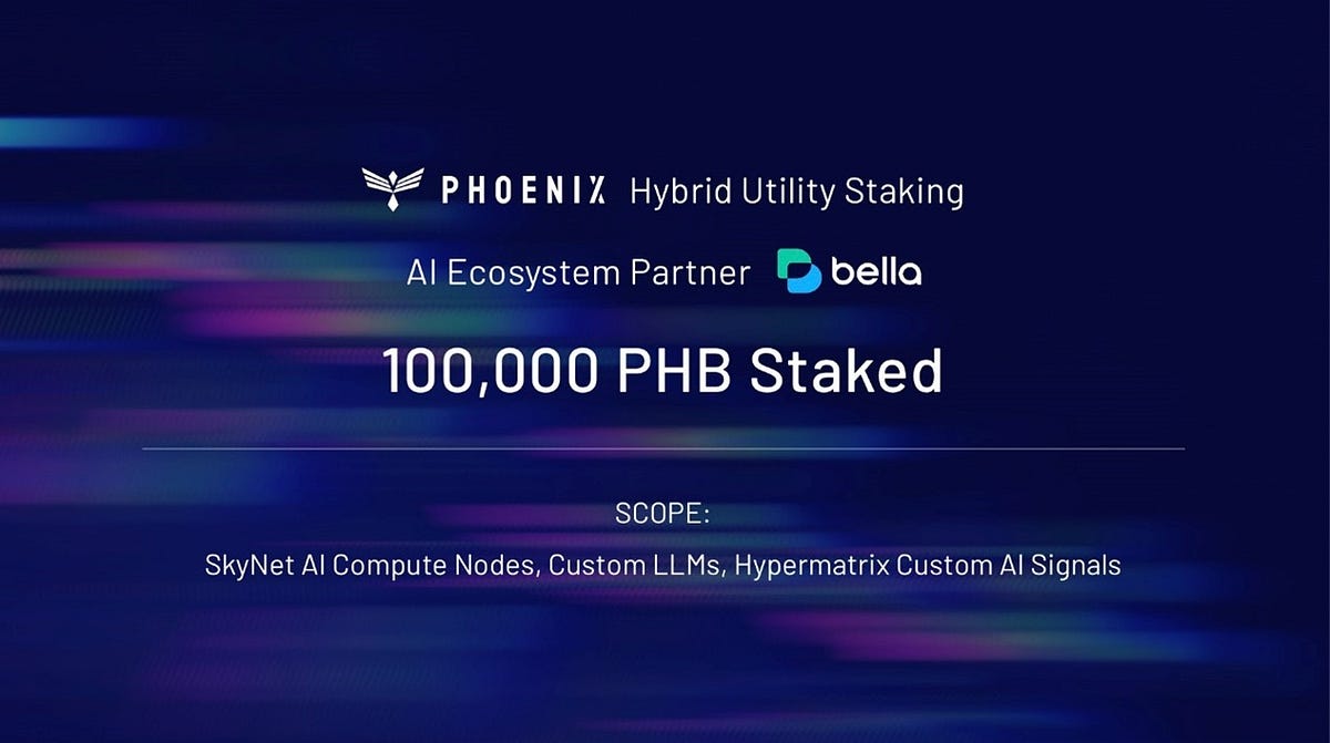 Bella Protocol Stakes 100,000 PHB in Phoenix’s AI Ecosystem Hybrid Utility Staking | by Phoenix ...