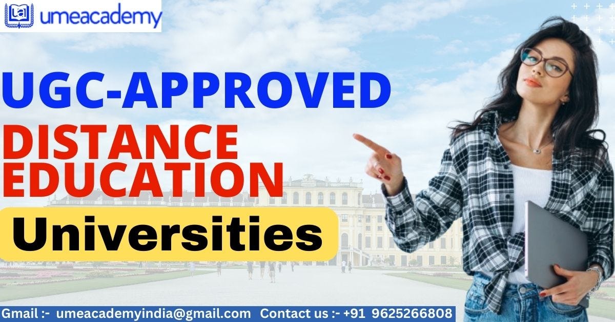 UGC-Approved Distance Education Universities - Vinay - Medium