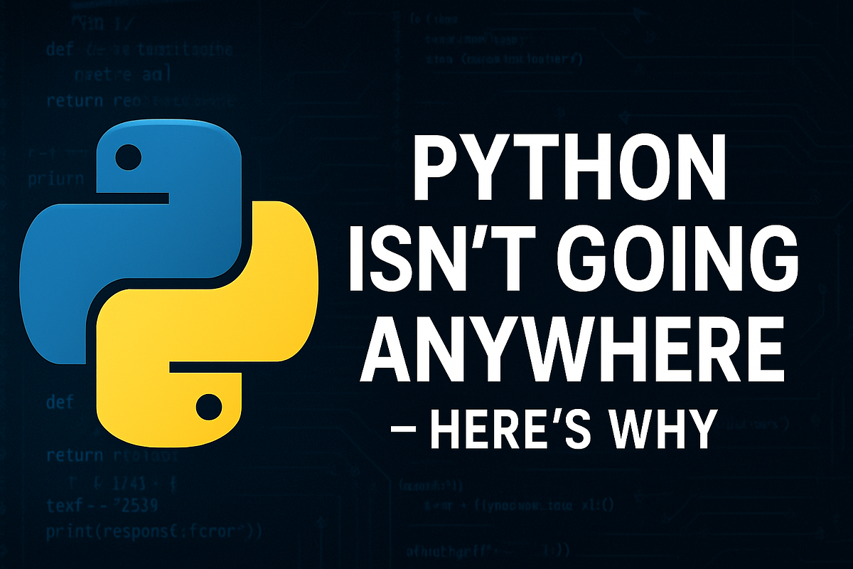 Python Isn’t Going Anywhere — Here’s Why | by Vignesh Selvaraj | Aug, 2025 | Python in Plain English