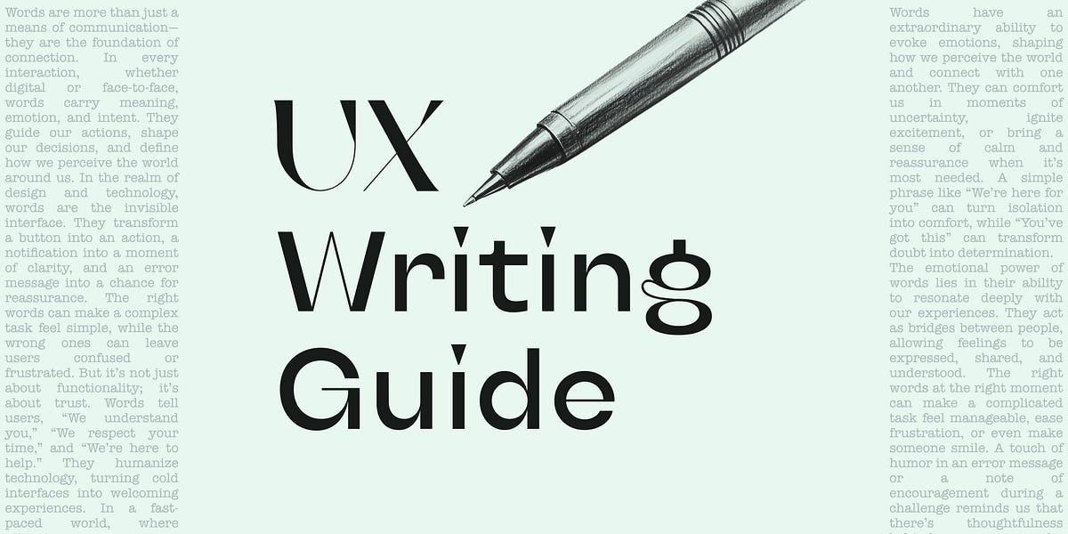 Speaking the User’s Language. How to create a UX Writing Guide and ...