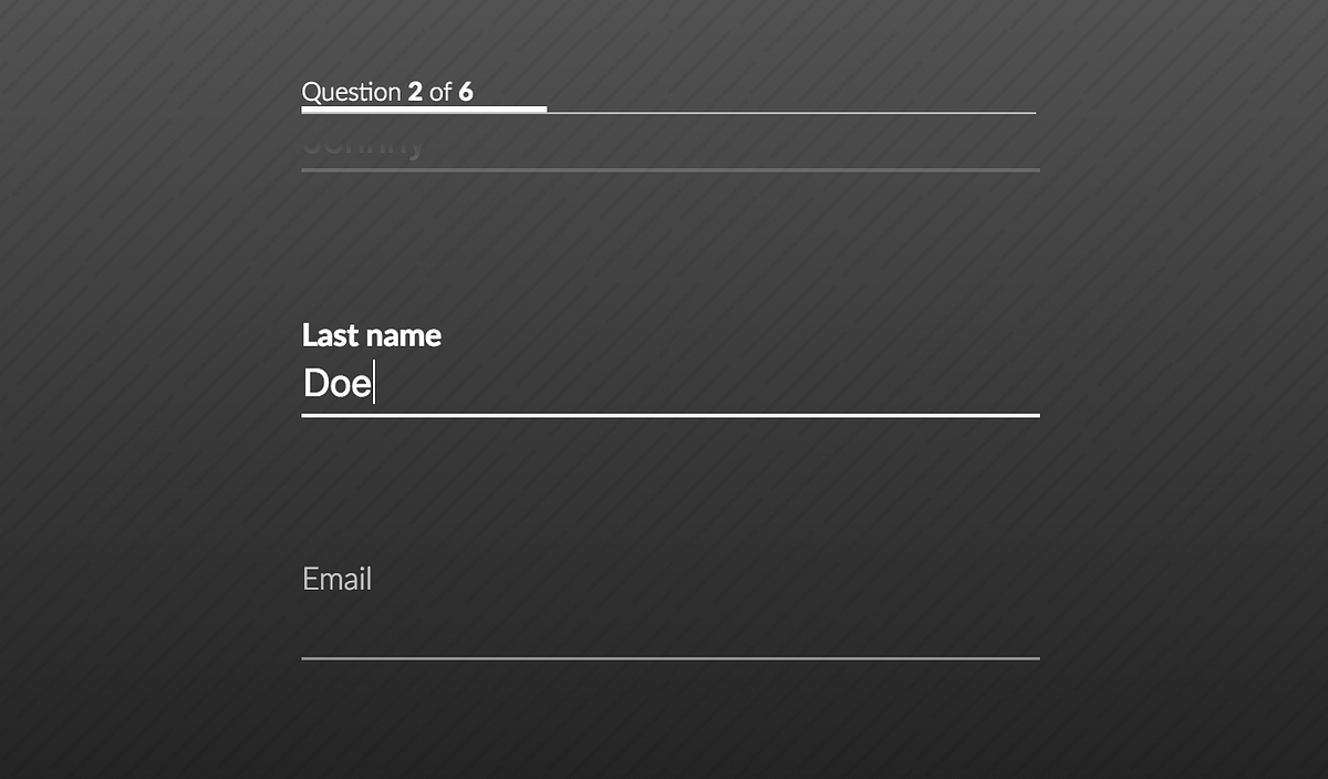 HTML Form with Focus on a Single Input | by Johnny Fekete | Medium