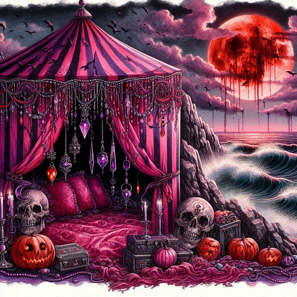 Ritual of The Blood Moon. {A Pink Necromancer Poem} — {NaNoWriMo… | by ...