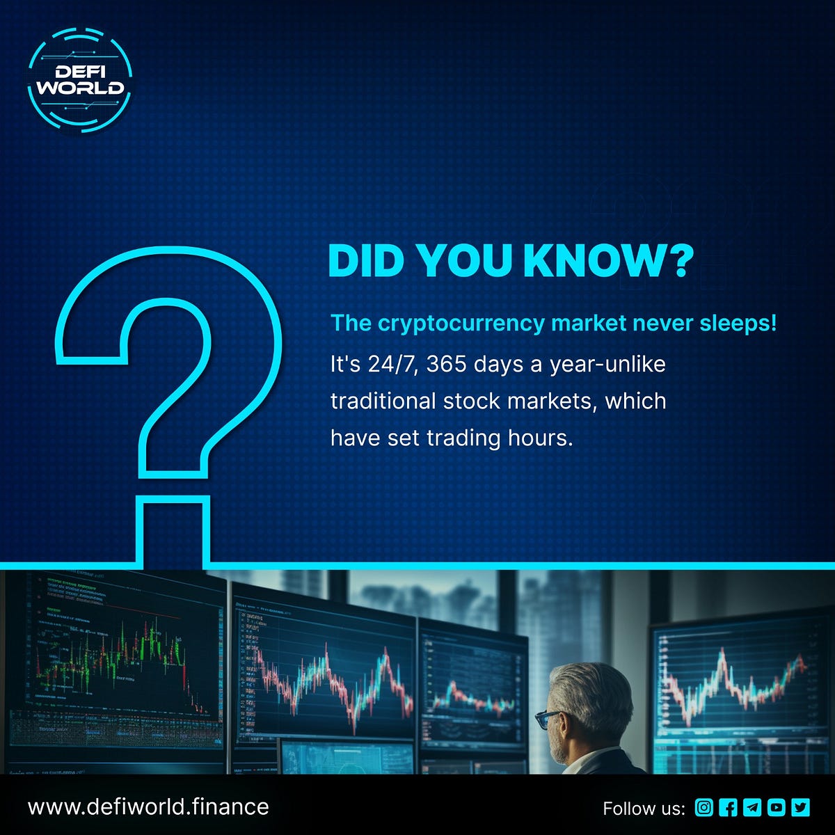 🌍 The World of Crypto Never Sleeps! 🌏 - DeFi World Finance - Medium