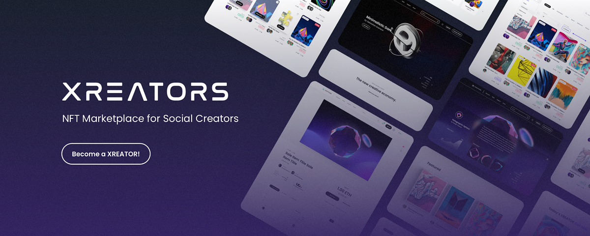 XREATORS 마켓플레이스 사전 등록 페이지 안내(6/3) - GRAFOLIO_Market - Medium