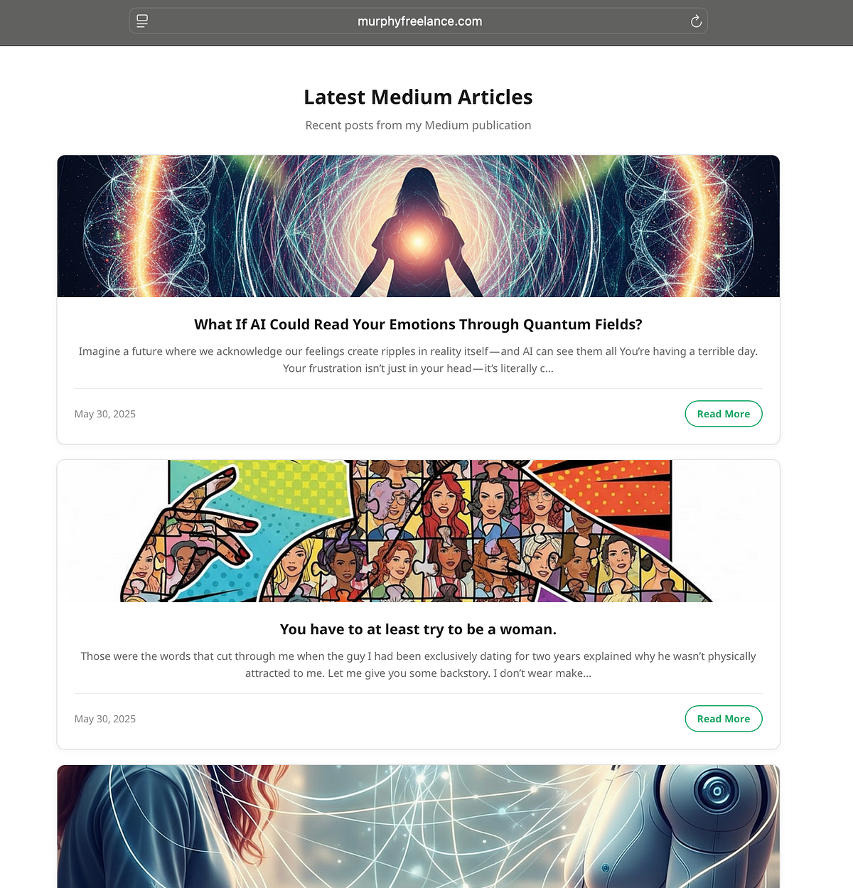 How to Display Your Medium Article Feed on Your Website (with Images ...
