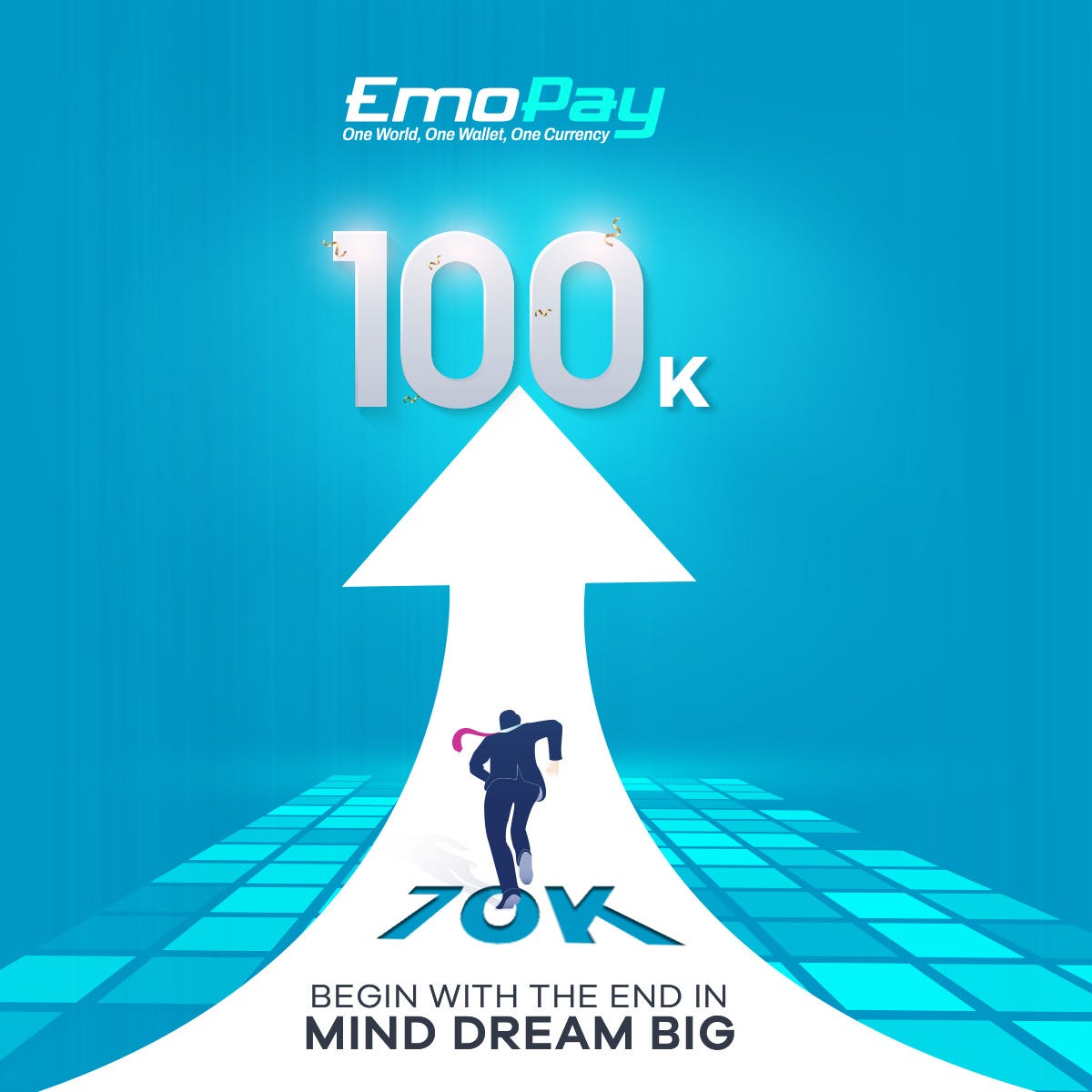 Begin with the end in mind Dream big. - Emo Coin - Medium