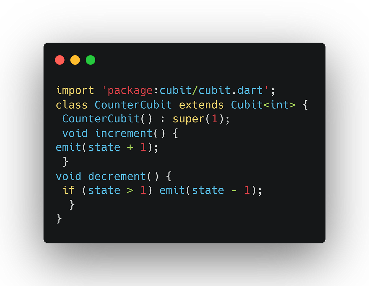 Flutter(Dart) da Cubit state menejmenti bilan ishlash. | by Baxtiyor Muhammedov | Medium