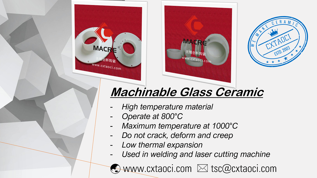 Machinable Glass Ceramic (Macor) - TS Chong - Medium