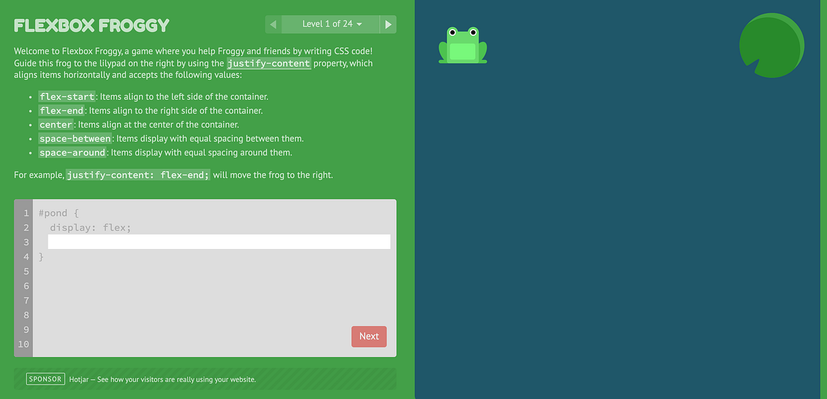 Flexbox Froggy and the Joy of Learning Through Games | by Rachel Rath | Medium