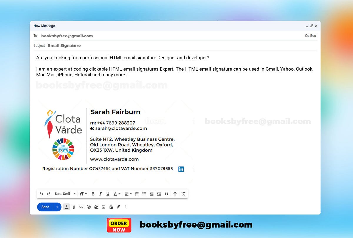 Clickable Html Signature. Best modern and clickable HTML email… | by ...