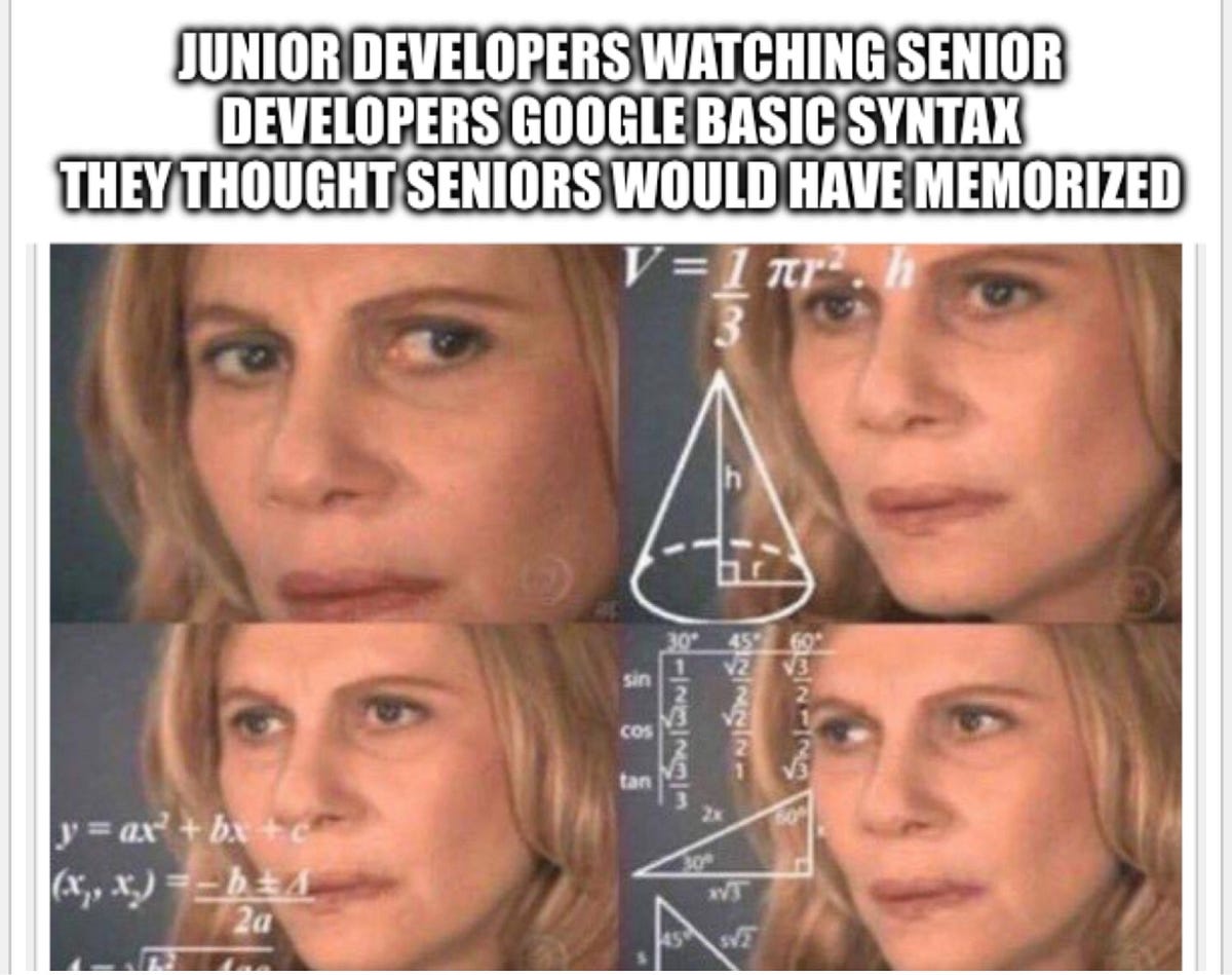 Why Senior Developers Google Basic Syntax | by Jotham Arinze | FAUN.dev() 🐾