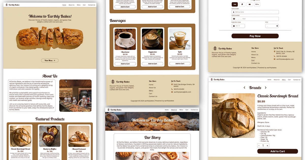 Transforming Earthly Bakes: A UX/UI Case Study for a Hypothetical ...