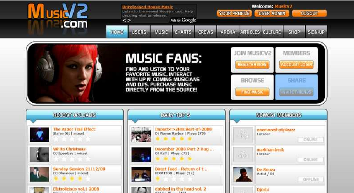Musicv2.com: An Internet Story. Recently, I had the opportunity to ...