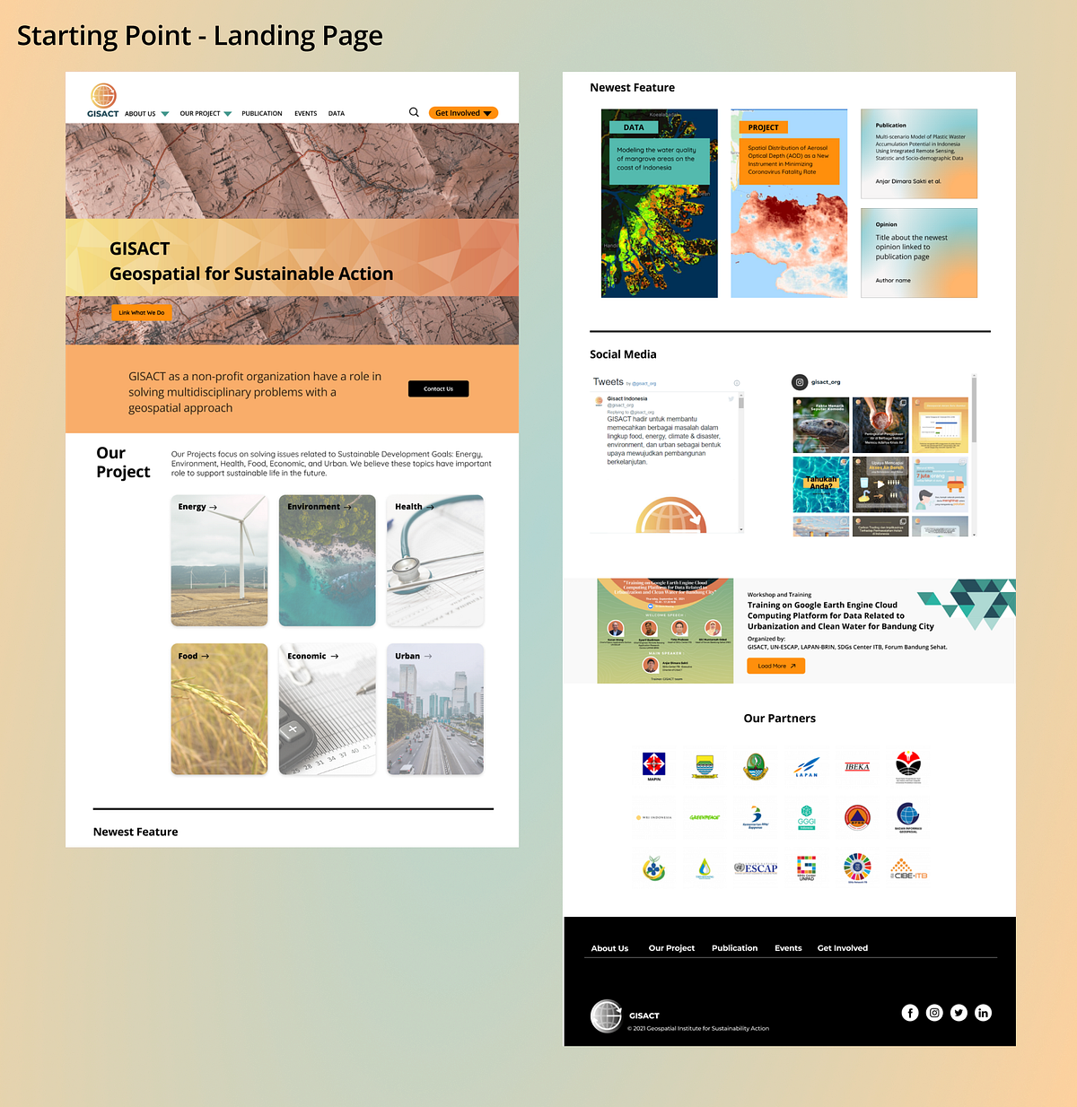 Design An Online Registration Form & Redesign Landing Page: GISACT ...