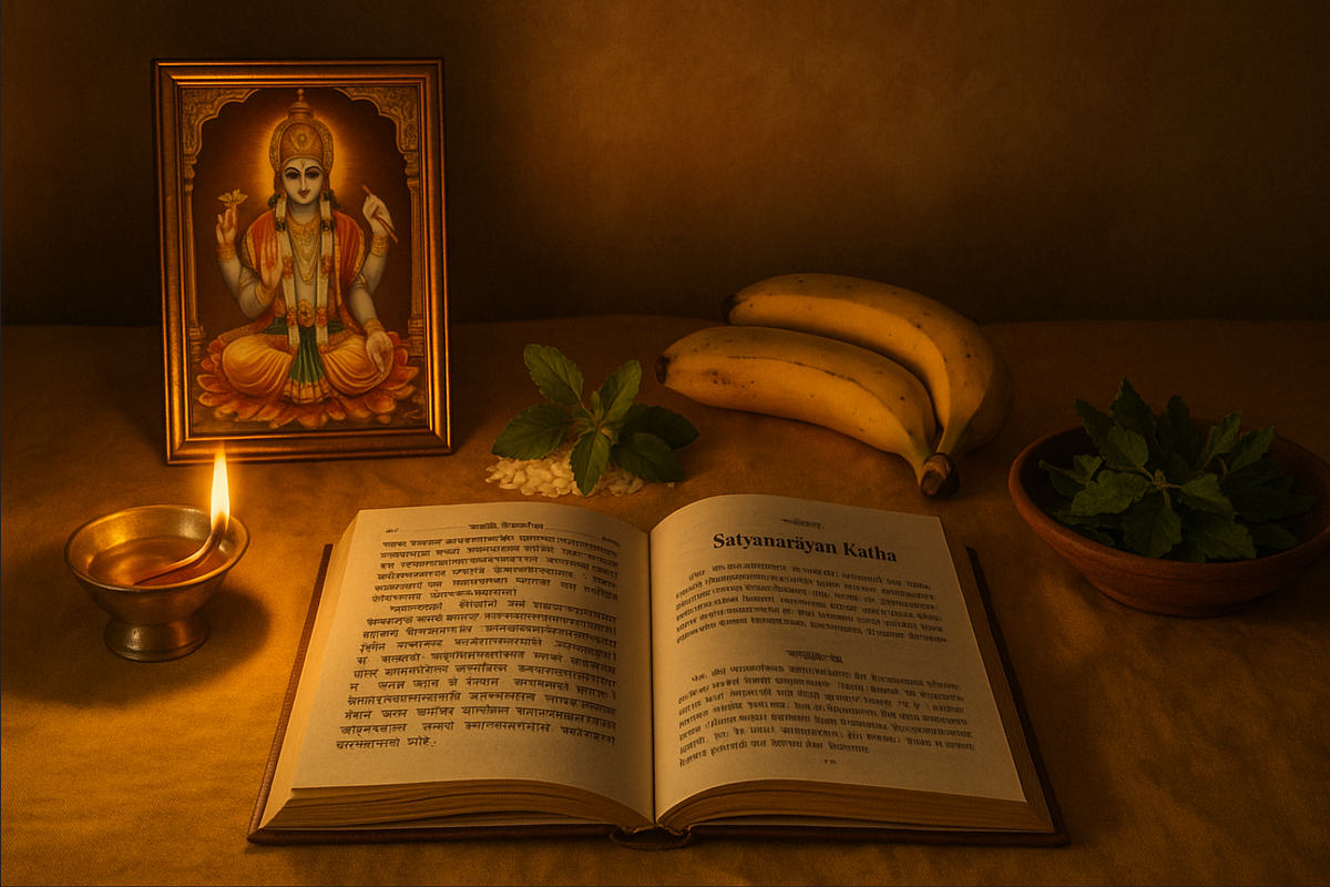 How to Perform Shree Satya Narayan Vrat Katha Path at Home or Workplace ...