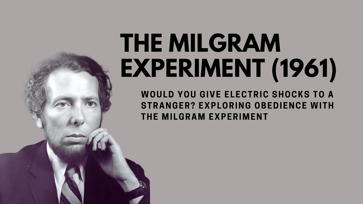 Would you give electric shocks to a Stranger? Exploring Obedience with ...