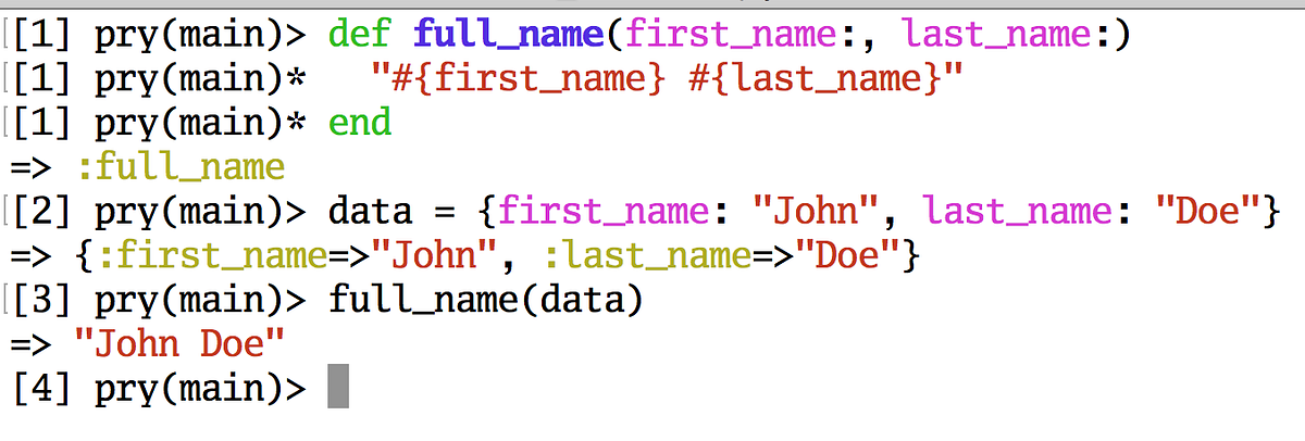 Pass hash to Ruby keyword arguments | by Weerasak Chongnguluam | Medium