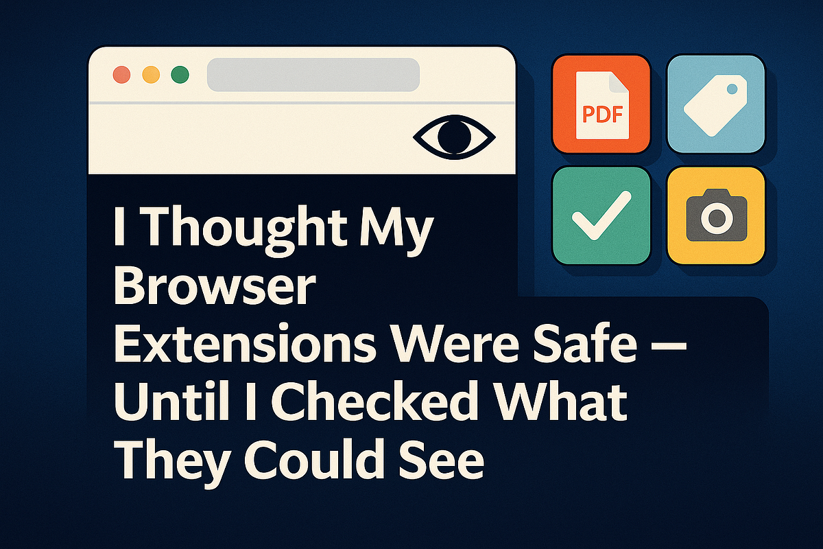 ☕ I Thought My Browser Extensions Were Safe — Until I Checked What They ...