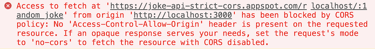 Fix the CORS Error — and How the Access-Control-Allow-Origin Header Works | by Abhishek Savani ...