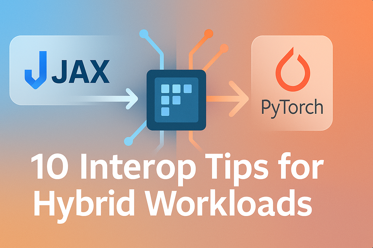 10 JAX→PyTorch Interop Tips for Hybrid Workloads | by Neurobyte | Sep ...