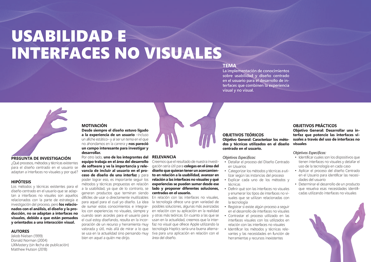 Desarrollo de interfaces que combinen la experiencia visual y no visual ...
